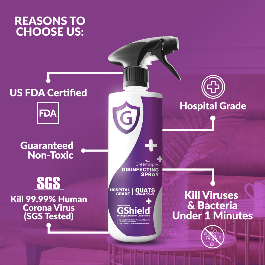 GShield Alcohol Free Disinfectant Spray | Greenwipes® Malaysia